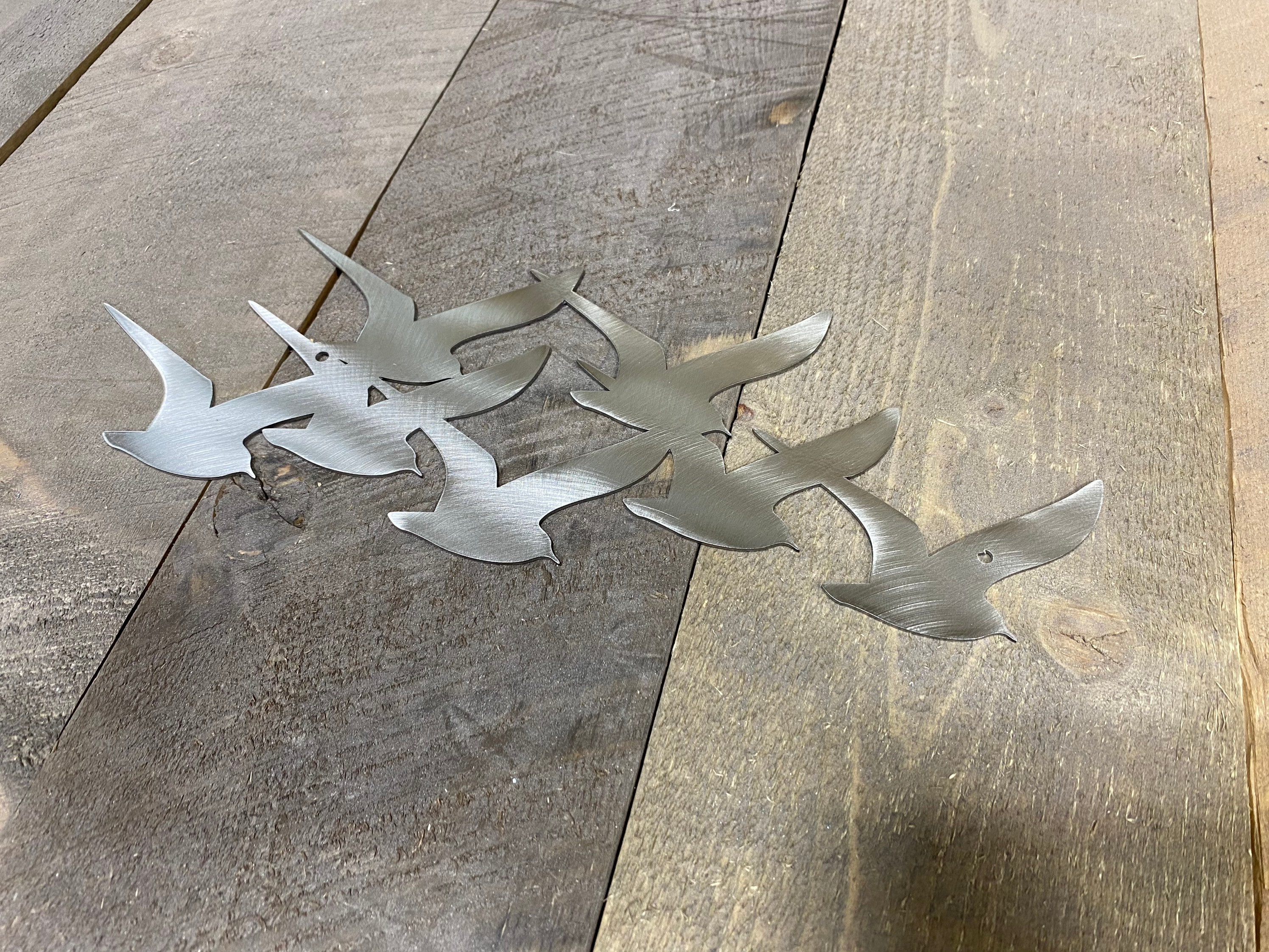 Flock of Seagulls Metal Wall Decor, Seagull Decor, Metal Bird Decor ...