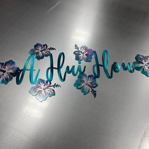 A Hui Hou, Until We Meet Again, Metal Wall Hanging, Hawaiian Saying ...