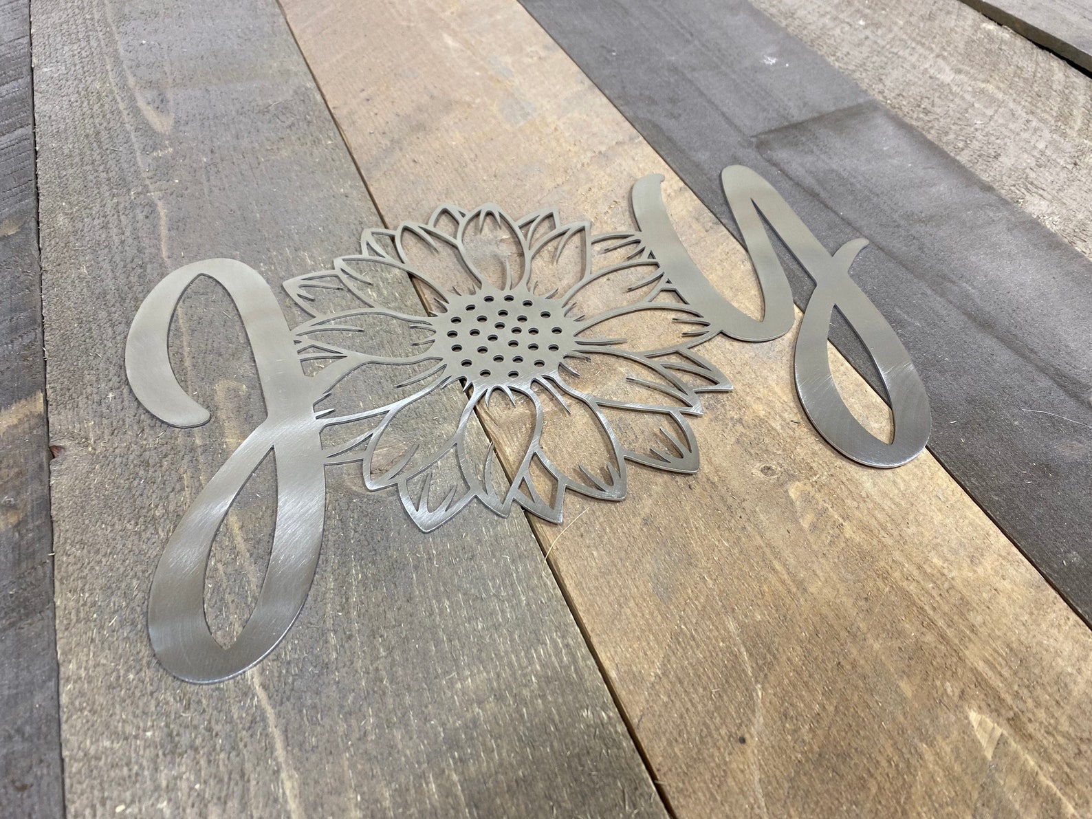 Sunflower Metal Wall Art Sunflower Joy Decor She Shed Decor - Etsy