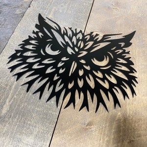 Cute Owl Decor, Owl Themed Decor, Child’s Room Decor, Rustic Metal Wall ...