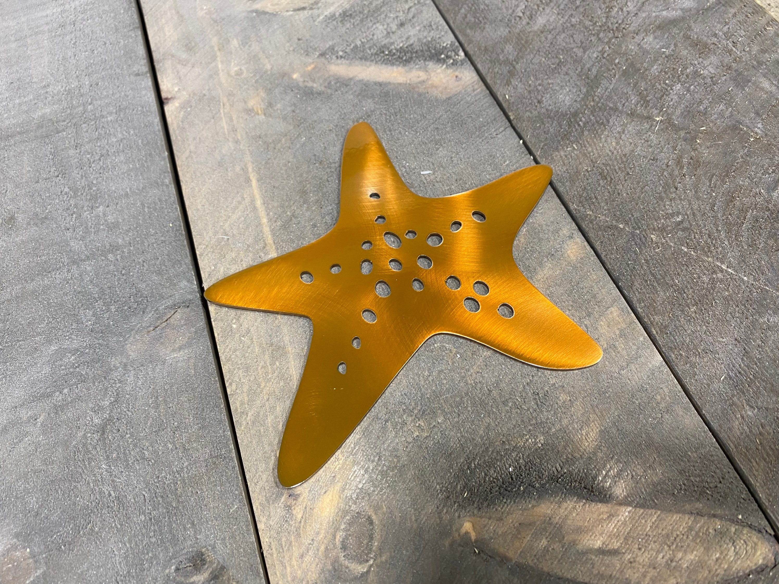 Starfish Metal Wall Hanging Starfish Decor Beach House - Etsy