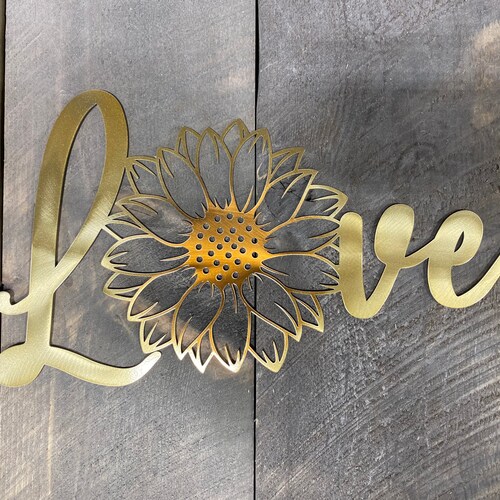 Sunflower Metal Wall Art Sunflower Decor She Shed Decor - Etsy