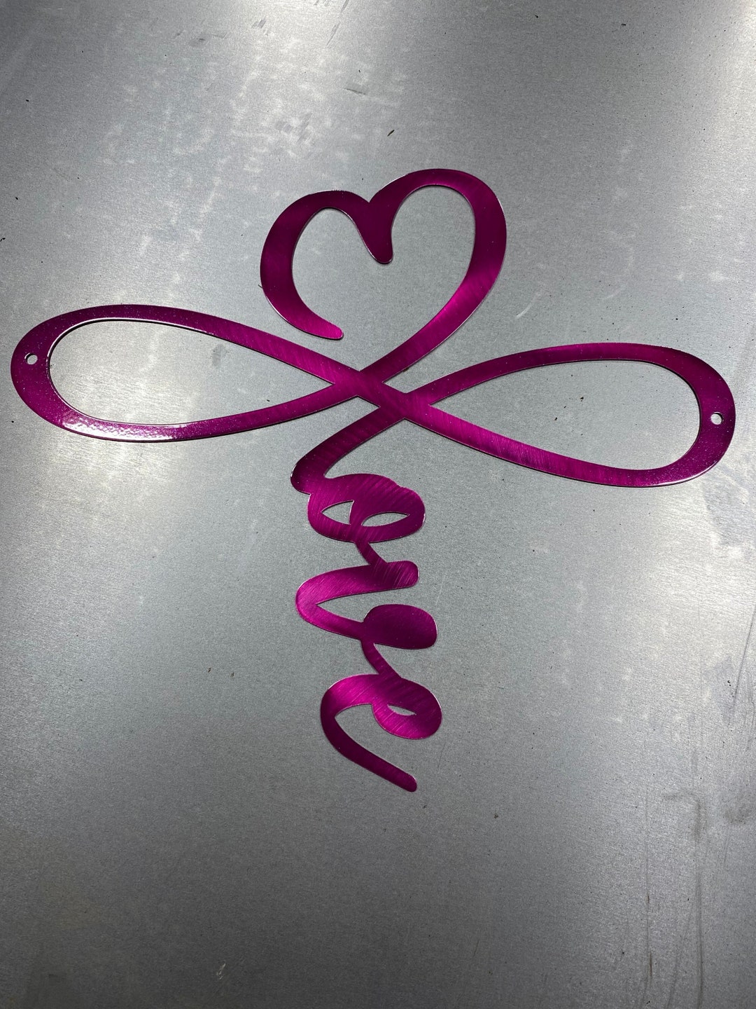 Infinity Heart Metal Wall Decor, Infinite Love, Valentine’s Day Gift ...