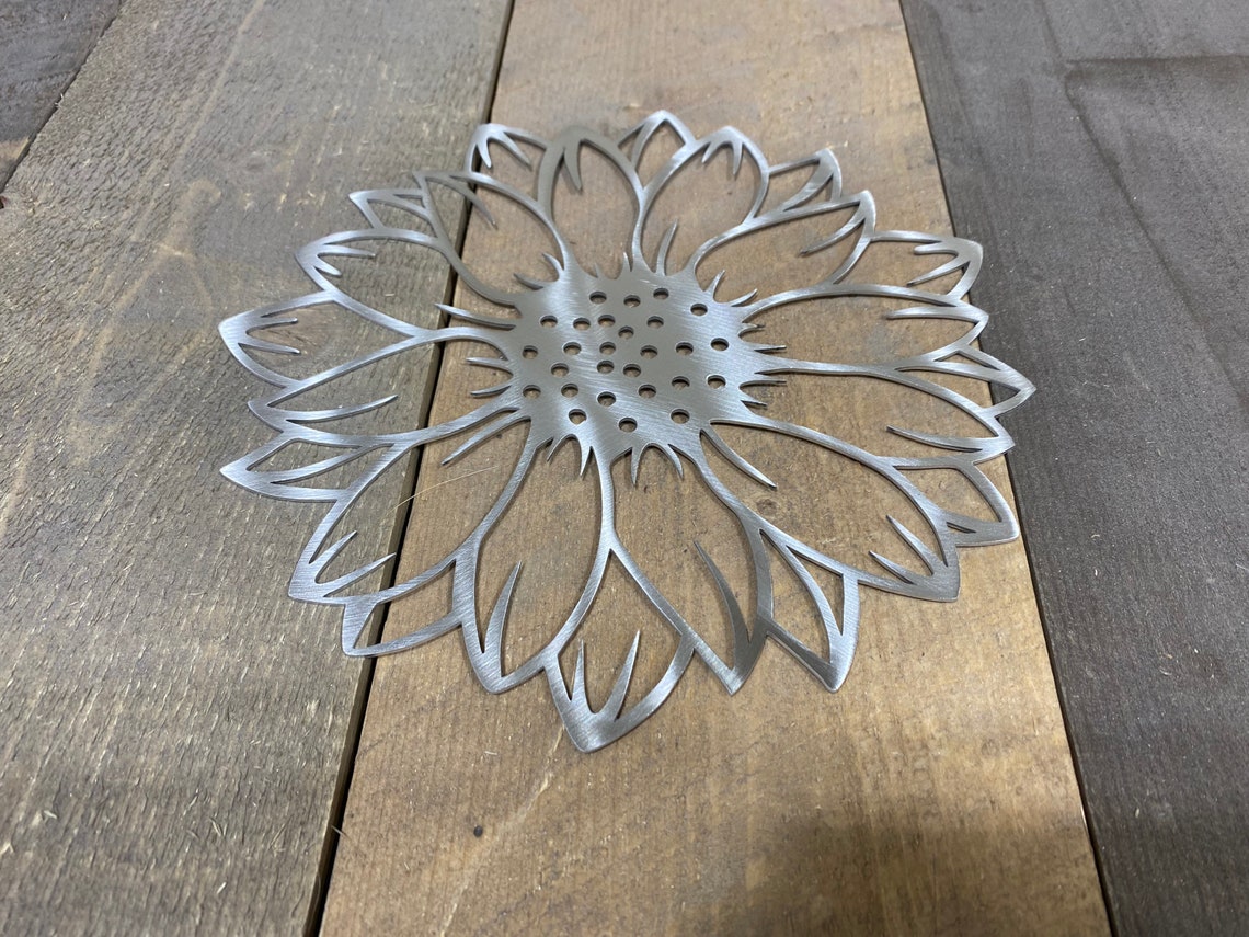 Sunflower Metal Wall Art Sunflower Decor She Shed Decor - Etsy