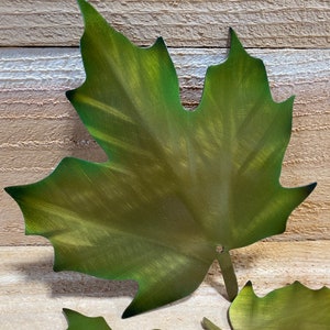 Maple Leaf Metal Wall Hanging, Metal Leaf Art, Autumn Wall Accent, Fall ...