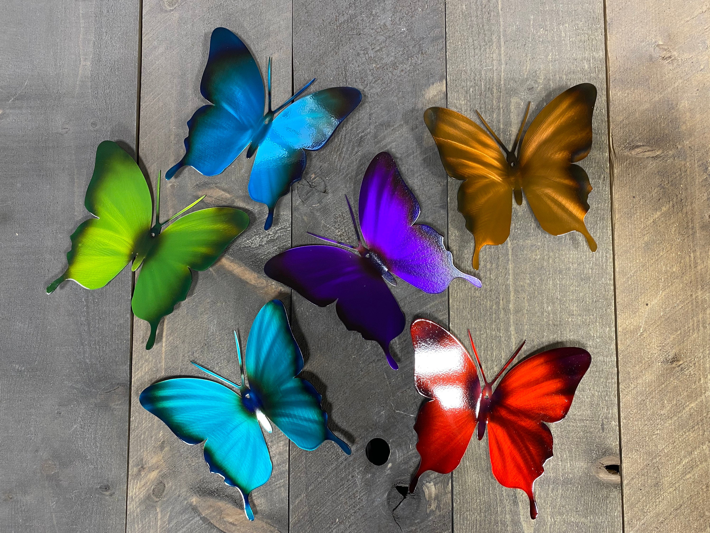 Metal Butterfly Wall Art, Monarch Butterfly, Metal Wall Hanging, Garden ...
