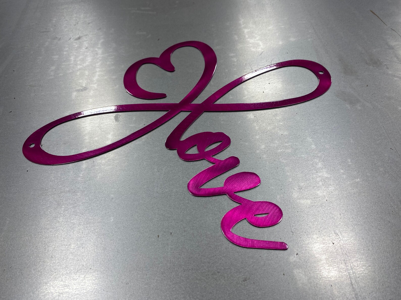 Infinity Heart Metal Wall Decor Infinite Love Valentines - Etsy
