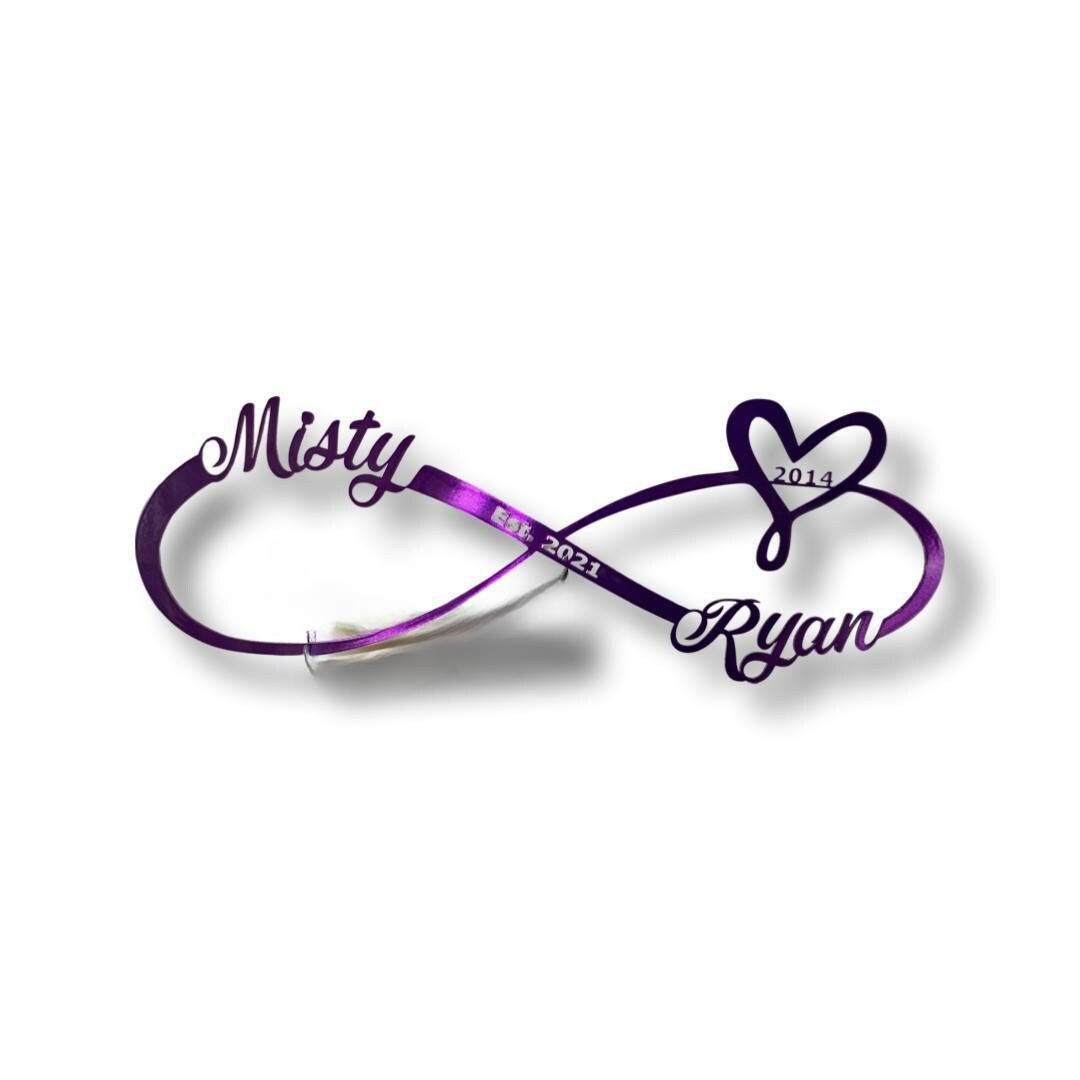 Custom Metal Signs, Valentine’s Day Gift, Anniversary Date in Metal ...