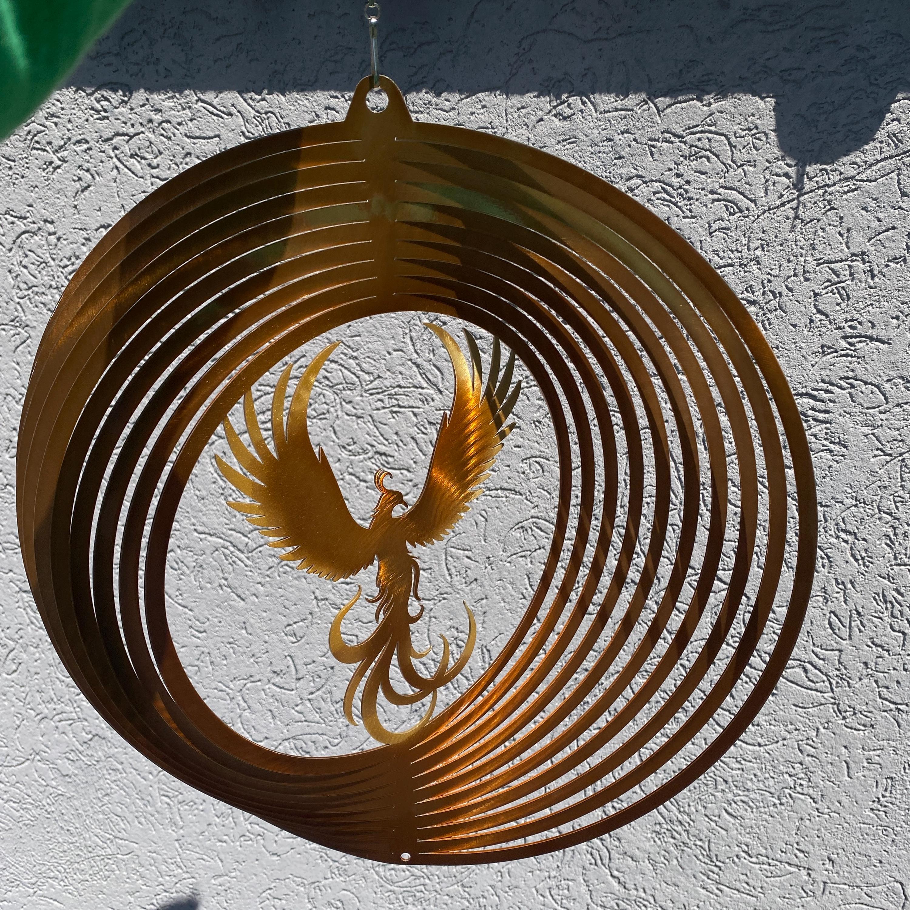 Phoenix Wind Spinner Yard Art Windspinners, Outdoors and Gardening ...