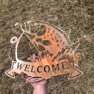 Fishing Welcome Sign Fly Fishing Gifts Customizable Welcome | Etsy