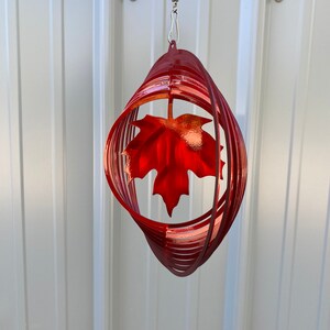 Maple Leaf Wind Spinner, Maple Leaf Art, North East Gifts, Fall Decor ...