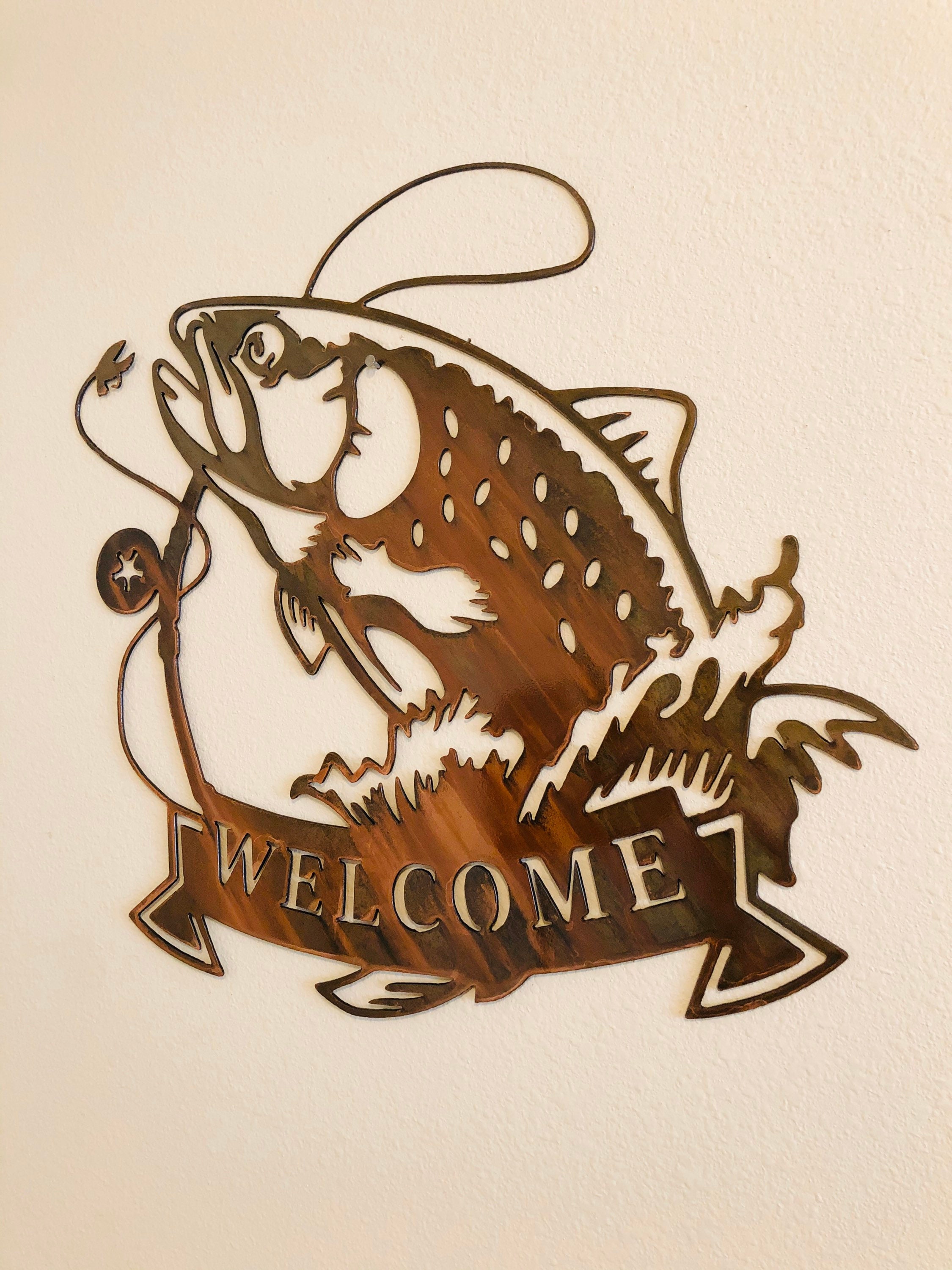 Fishing Welcome Sign Fly Fishing Gifts Customizable Welcome - Etsy UK