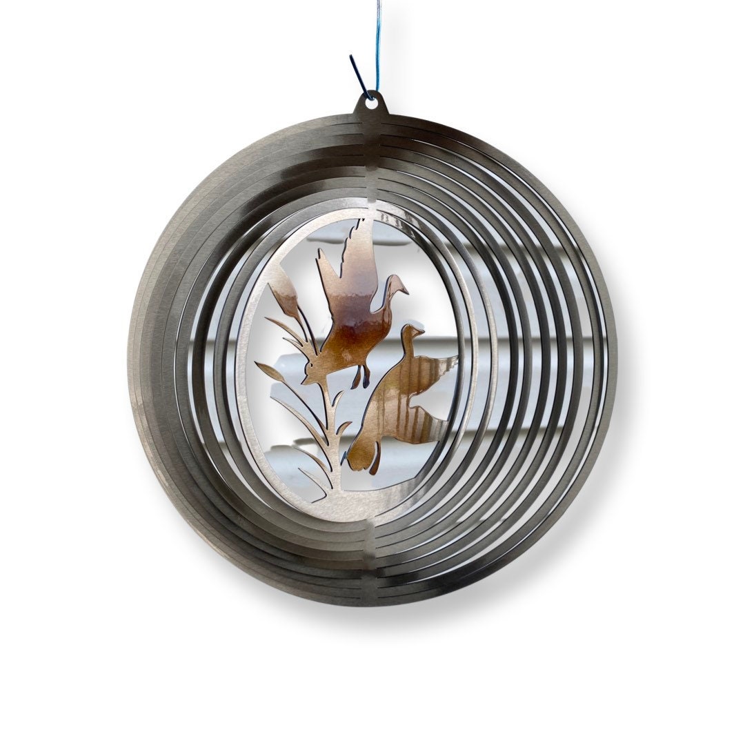 Mallard Ducks Metal Wind Spinner, Duck Garden Decor, Duck Decor, Gift ...