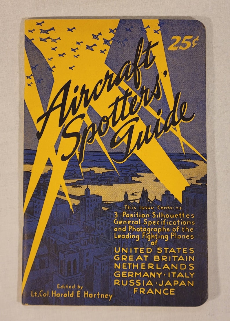 WWII Aircraft Spotters' Guide 1940s - Etsy