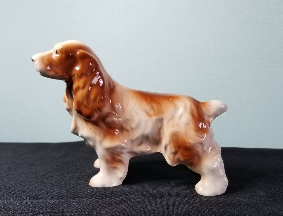 Porcelain Cocker Spaniel, Vintage Porcelain Spaniel Figurine - Etsy