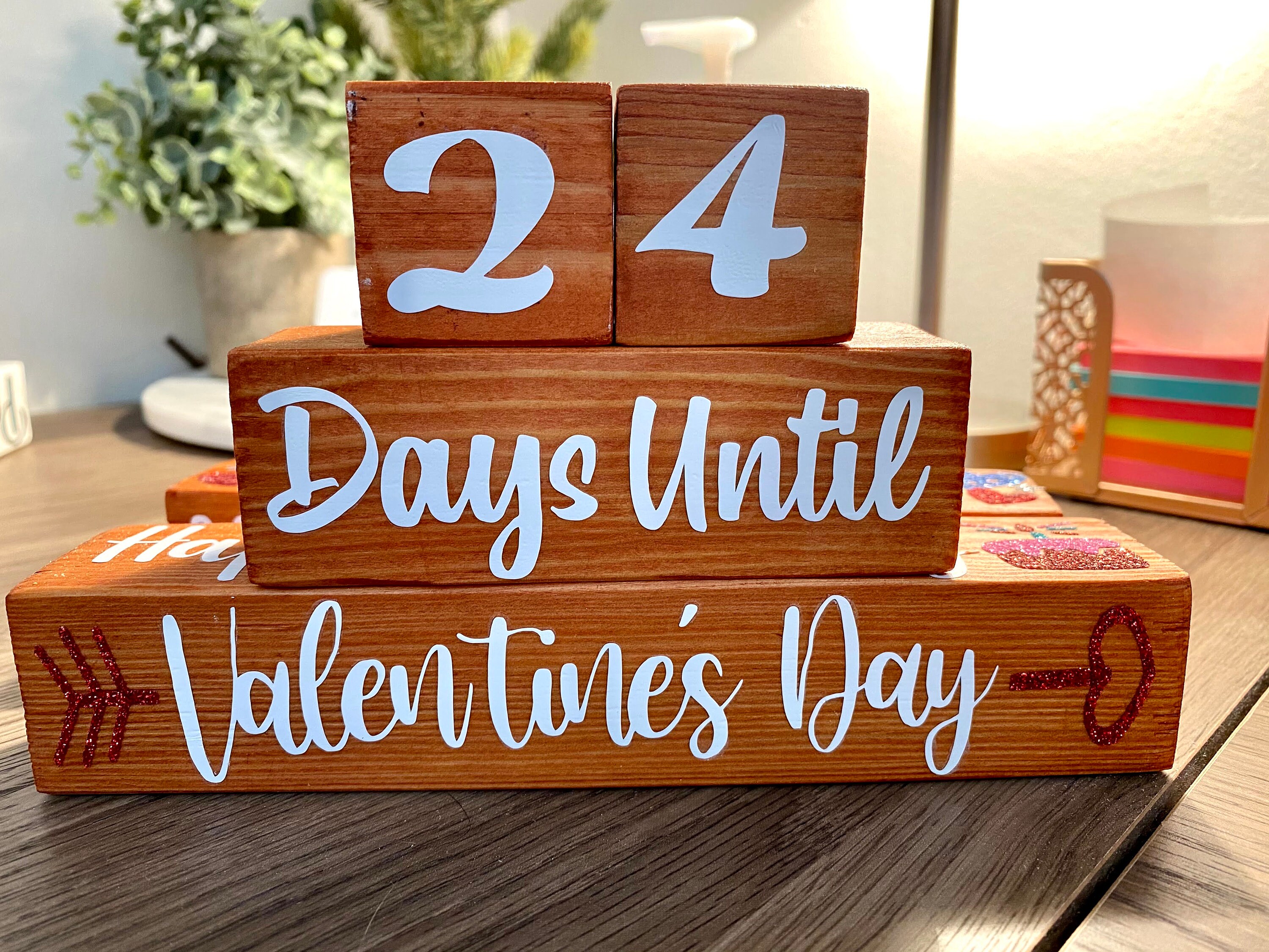 Calendar Holidays Countdown Set Custom Wood Decor Perfect | Etsy