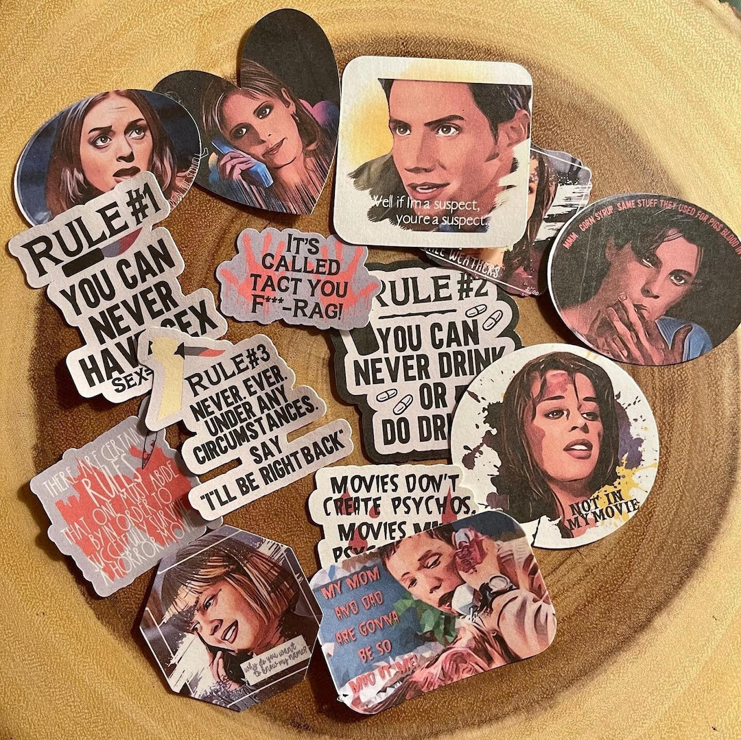 Scream Movie Inspired Stickers Laptop Stickers Tumbler Stickers ...