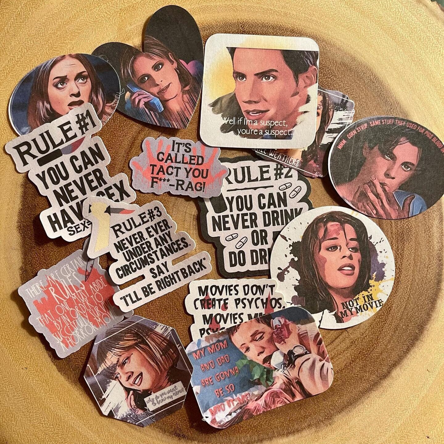 Scream Movie Inspired Stickers Laptop Stickers Tumbler - Etsy