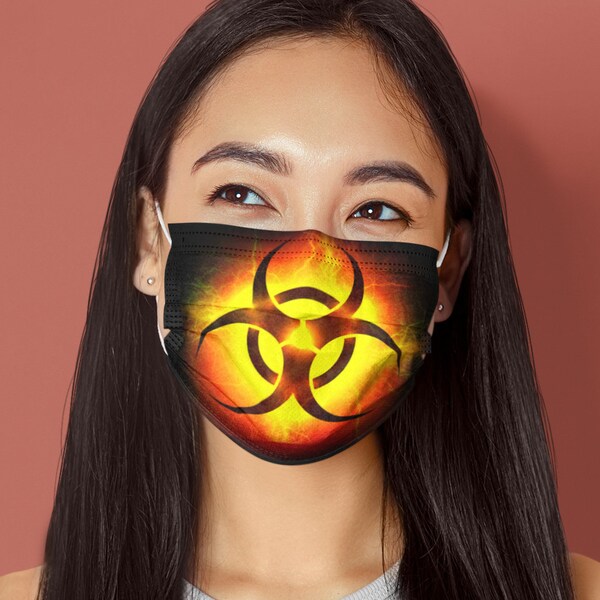 Biohazard Face Mask - Etsy