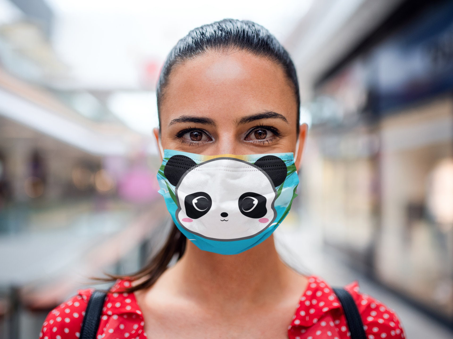 Panda Premium Face Mask, Panda Kids Mask, Panda Gift, Panda Party ...