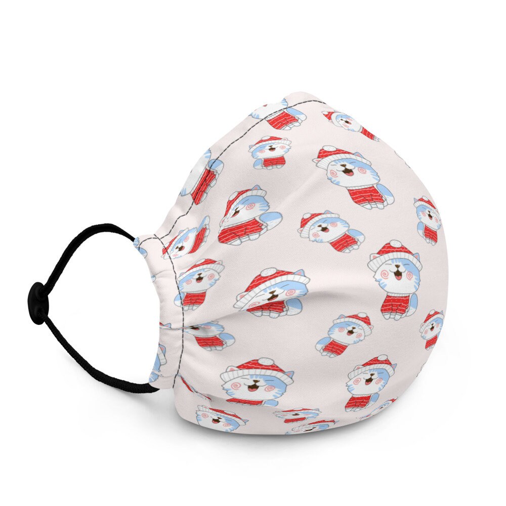 Christmas Cat Premium Face Mask - Etsy