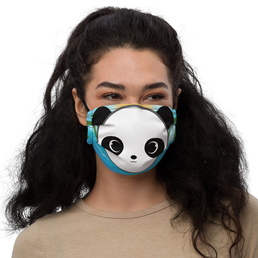 Panda Premium Face Mask, Panda Kids Mask, Panda Gift, Panda Party ...