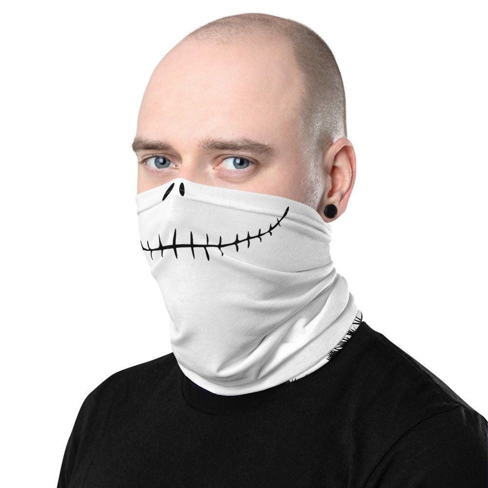 Jack Skellington All-over Print Neck Gaiter L Face Mask L Face Covering ...
