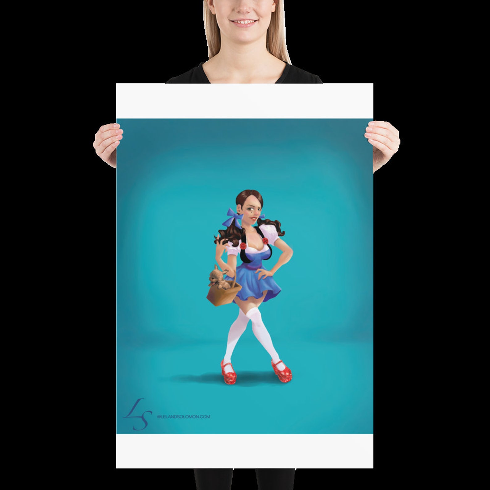 Dorothy From the Wizard of Oz L Poster L Digital Art L Toto L Ruby ...