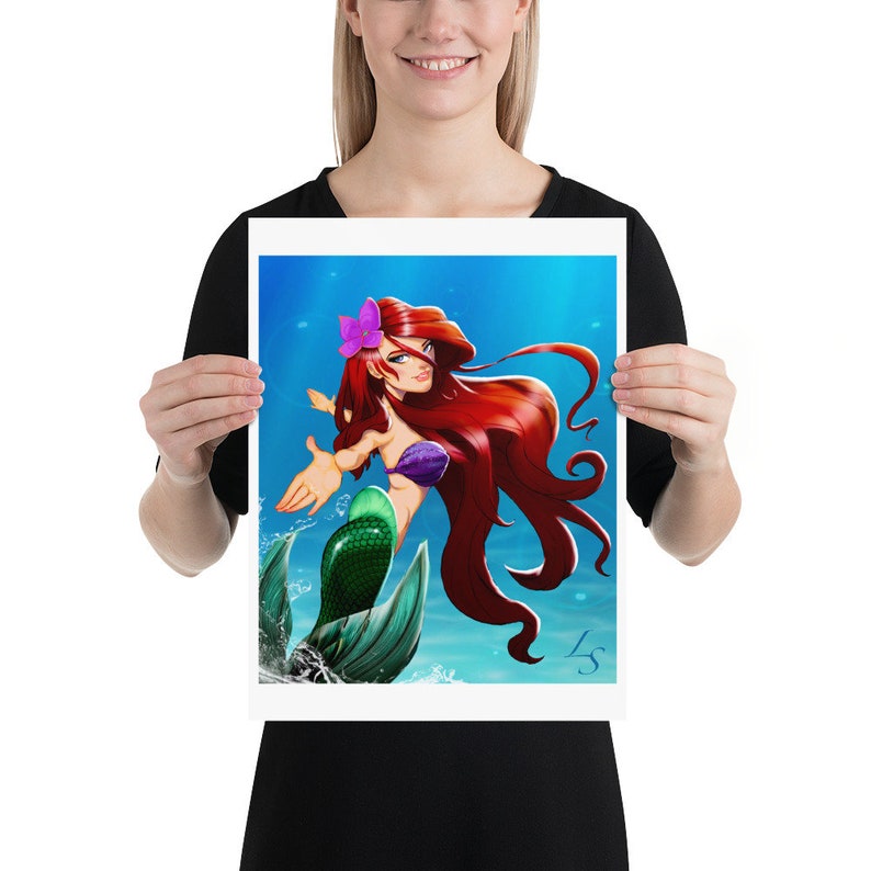 Under the Sea Poster, Ursula, Flounder, Sebastian, Prince Eric, Scuttle ...