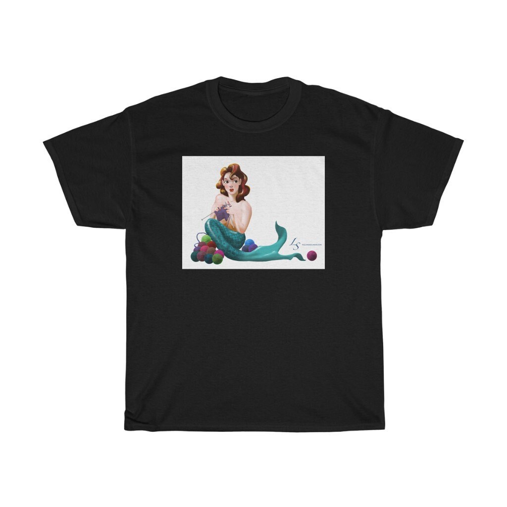 Pin-Up Mermaid Tee, Pin-Up Mermaid Illustration, Mermaid Collection ...