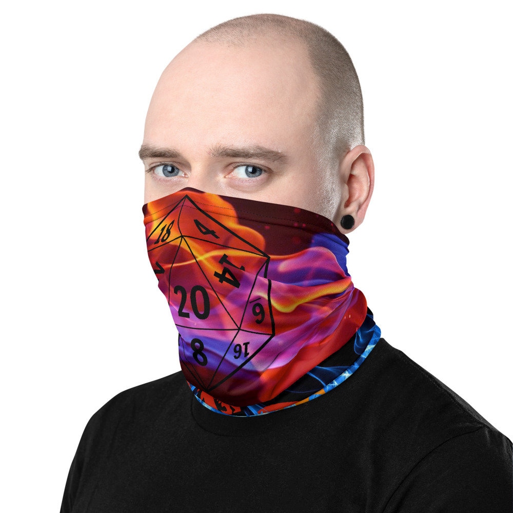 Dungeons & Dragons Inspired All-over Print Neck Gaiter L Face - Etsy