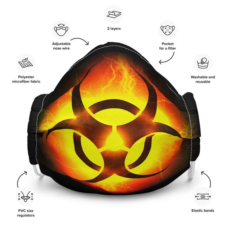 Biohazard Premium Face Mask - Etsy