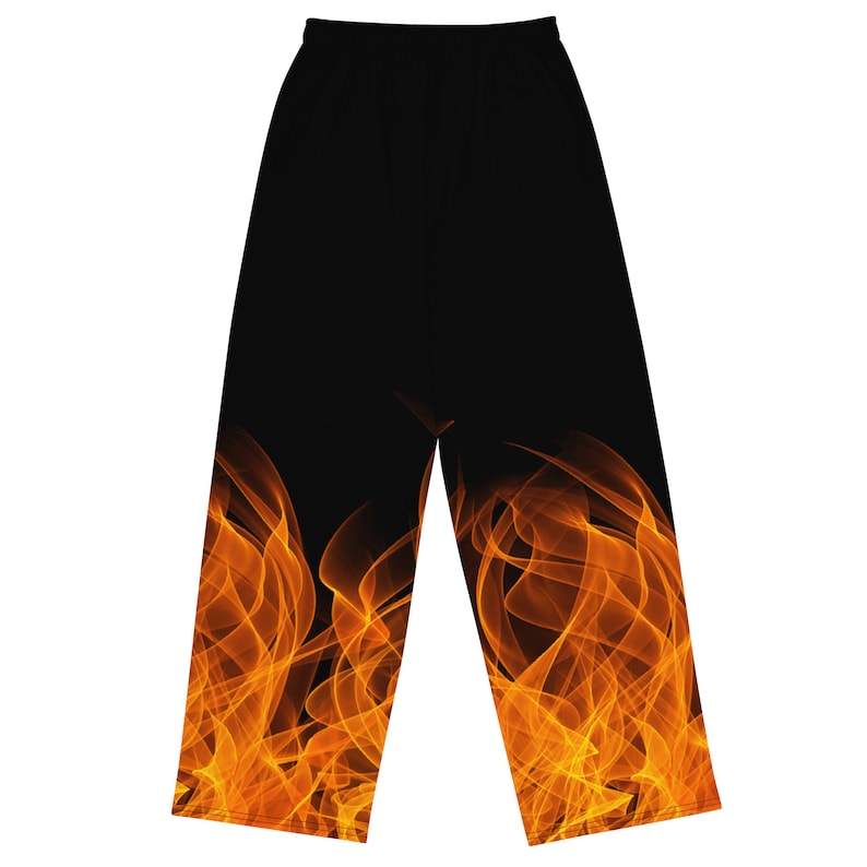 Pants on Fire Wide-leg Pants, Jin Kazama Pants, Flames Pants, Racing ...