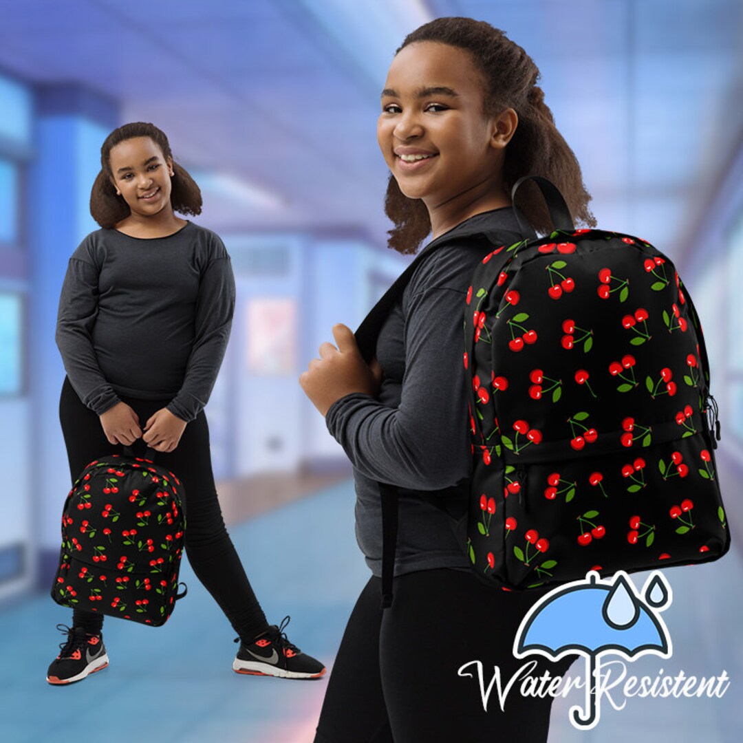 Black Cherry Backpack, Kids Backpack, Backpack Purse, Cute Backpack ...