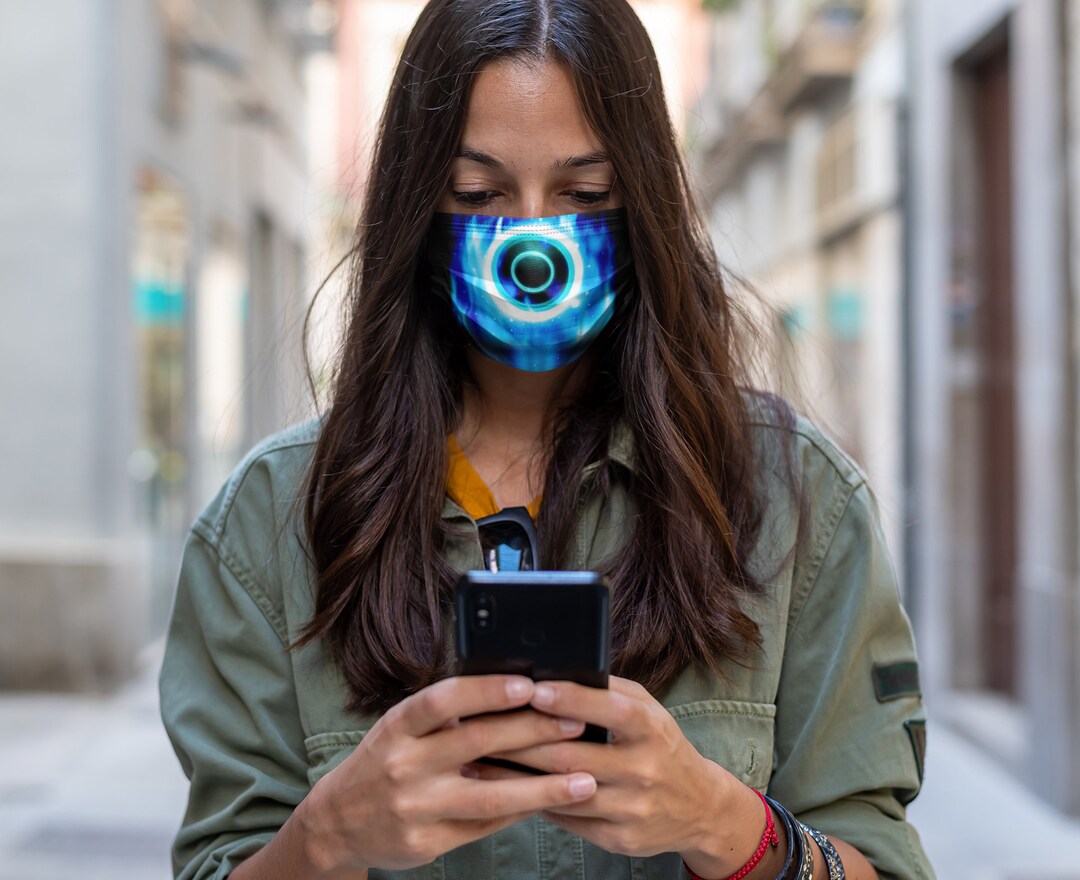 Tron Inspired Premium Face Mask - Etsy