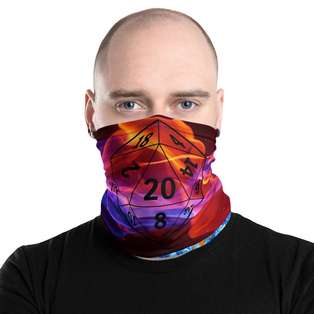 Dungeons & Dragons Inspired All-over Print Neck Gaiter L Face Mask L ...
