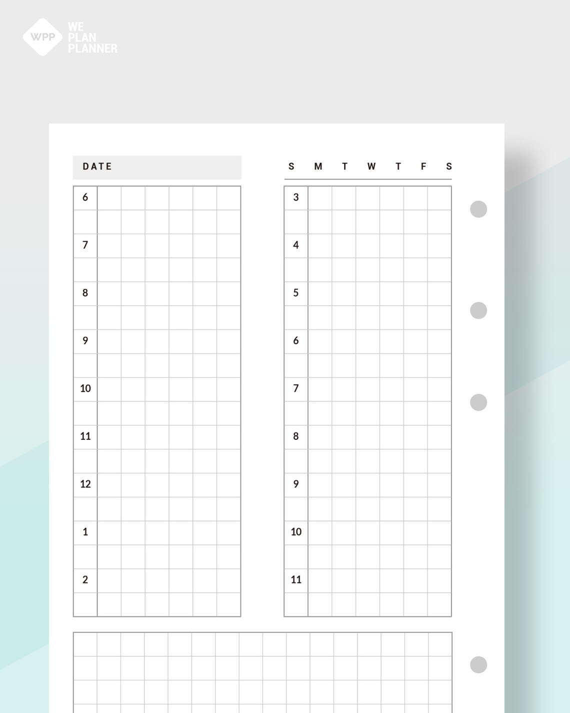 Daily Task Grid Planner Hourly Schedule Day Planner Daily to Do List ...