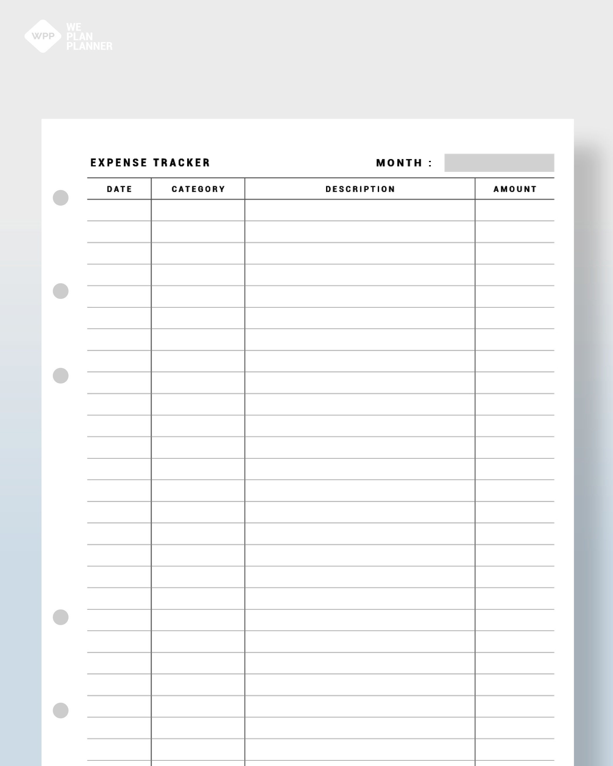 Income & Expense Tracker Printable Planner | Fillable Business ...