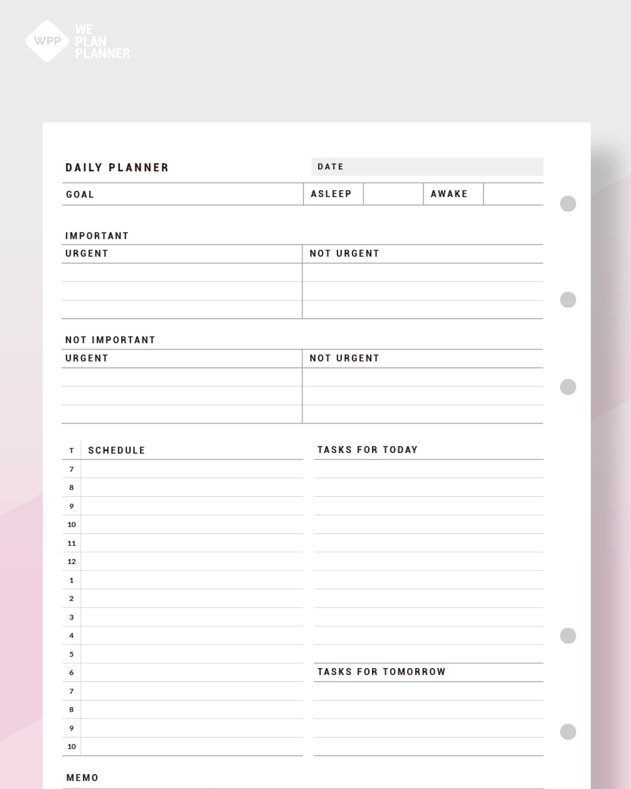 ADHD Planner Printable ADHD Daily Task Plan to Do List | Etsy