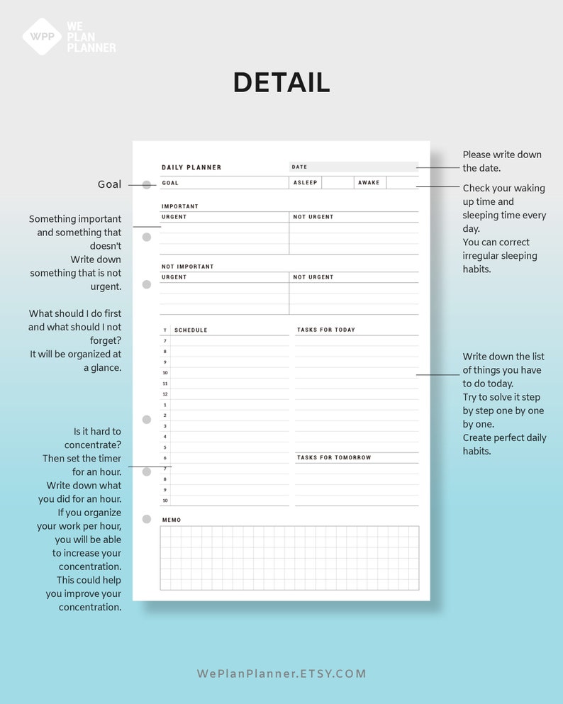 ADHD Planner Printable | ADHD Daily Task Plan | to Do List Planner ...