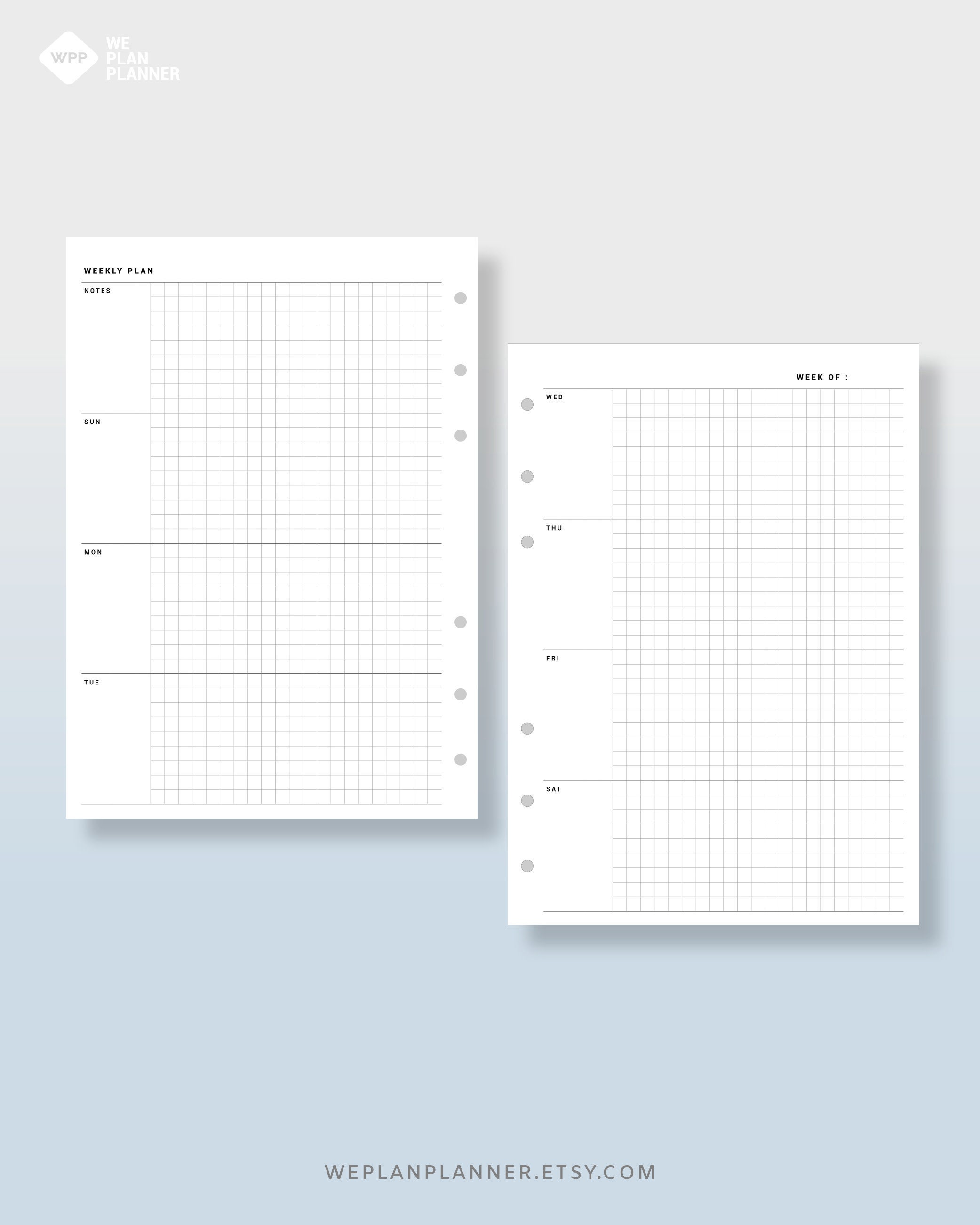 Printable Weekly Schedule Planner Editable Week on 2 Page Weekly to Do ...