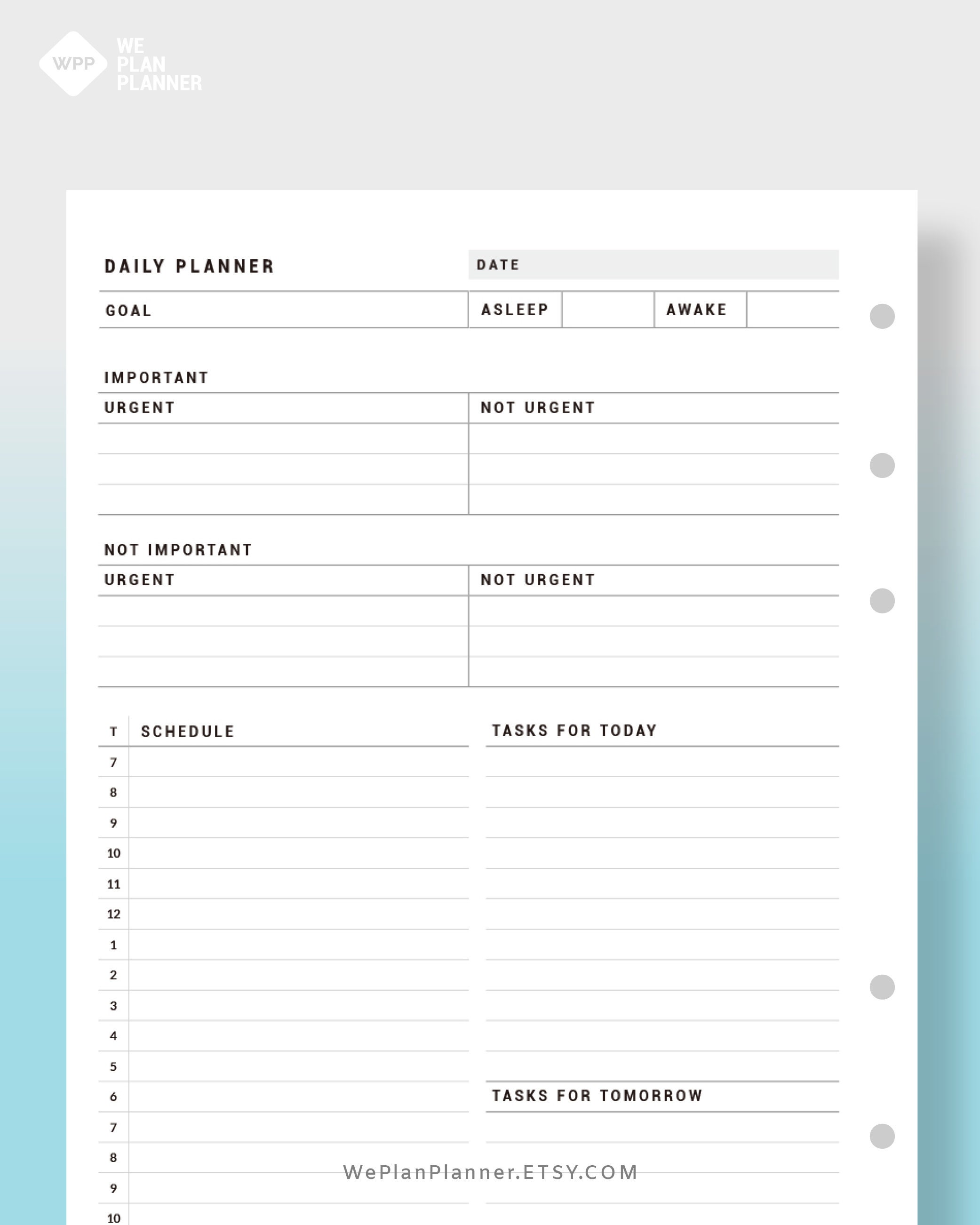 ADHD Planner Printable | ADHD Daily Task Plan | to Do List Planner ...