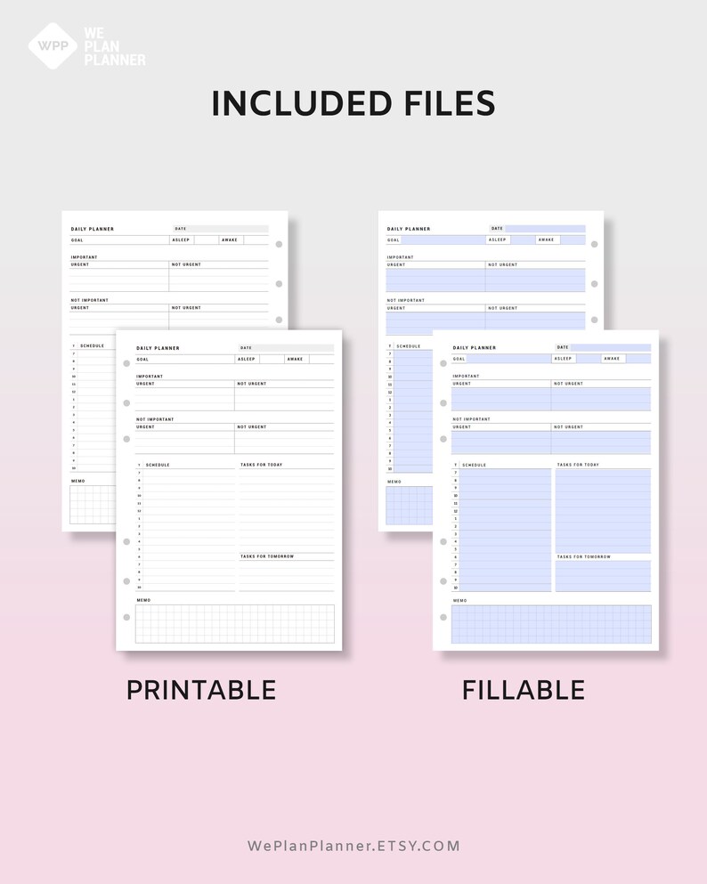 ADHD Planner Printable ADHD Daily Task Plan to Do List Planner Sleep ...