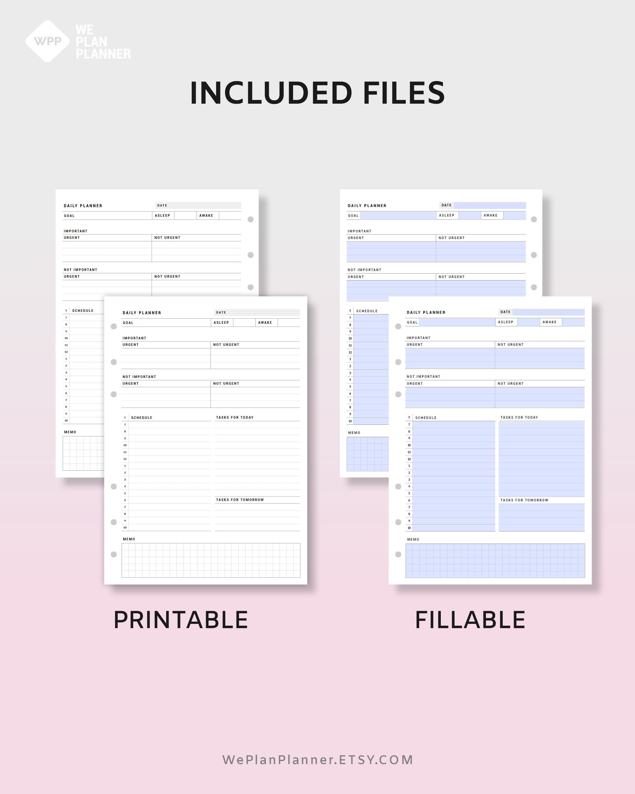 ADHD Planner Printable ADHD Daily Task Plan to Do List - Etsy Canada