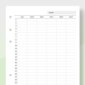 Printable Personal Yearly Planner 2022 Templates Yearly Overview Year ...
