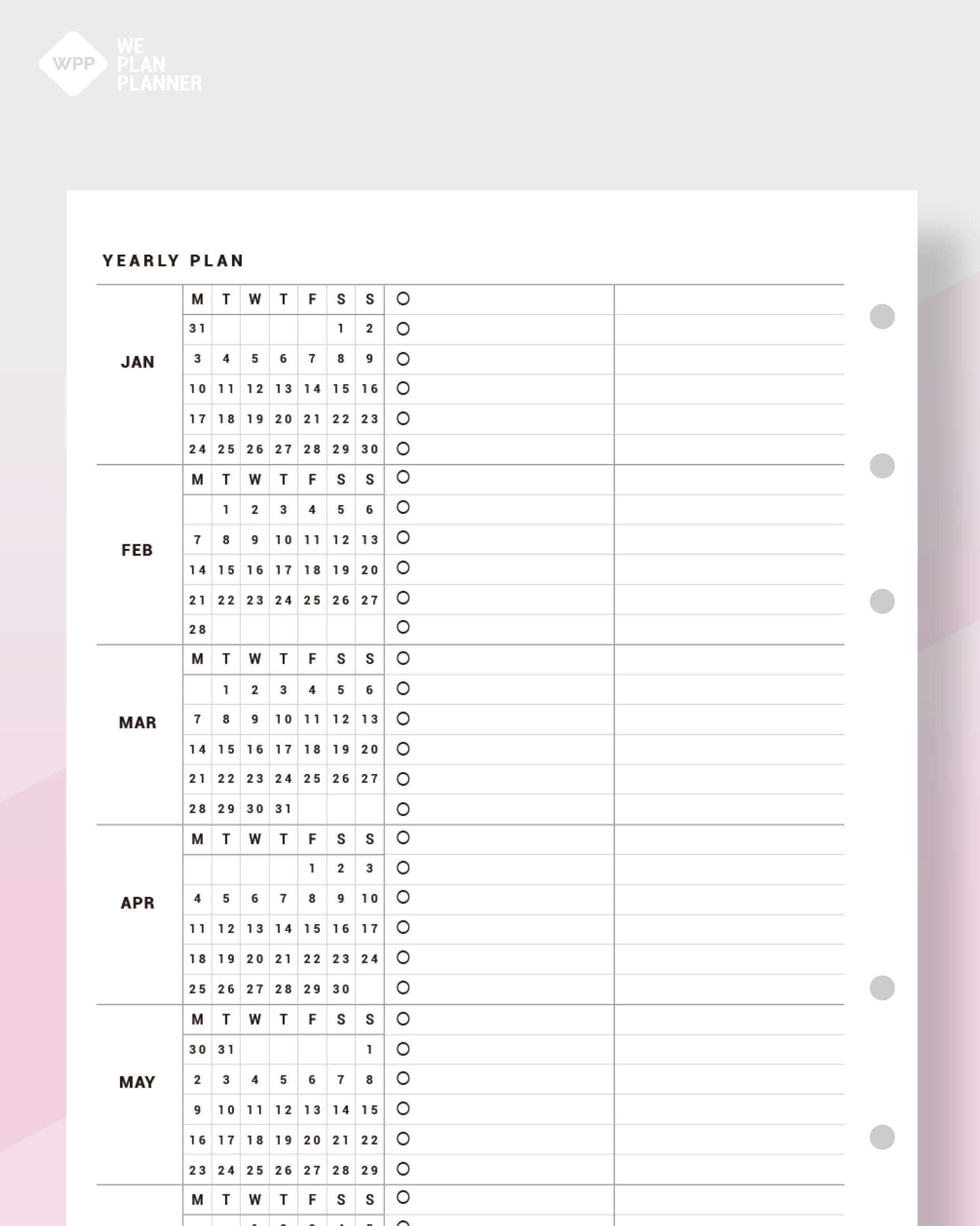 Afdrukbare kalender 2022-2023 Jaaroverzicht Planner Jaar in - Etsy ...