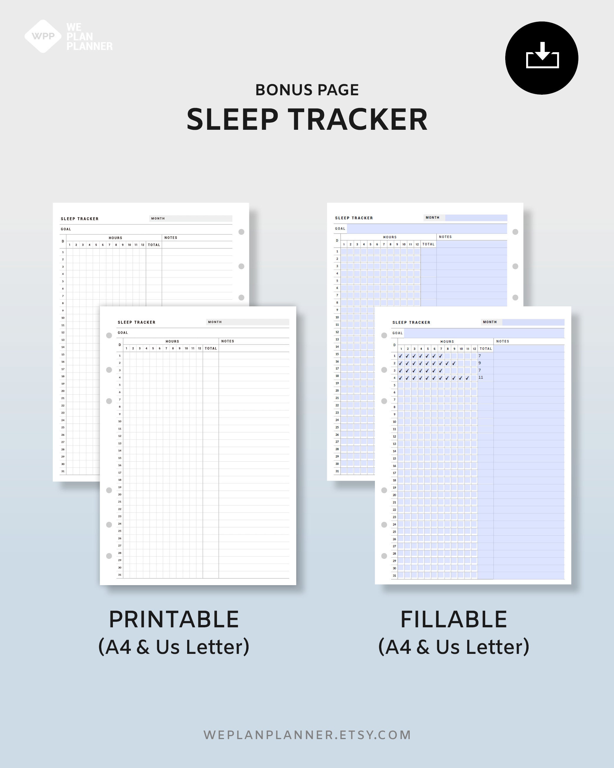 ADHD Planner Printable ADHD Daily Task Plan Sleep Tracker - Etsy UK