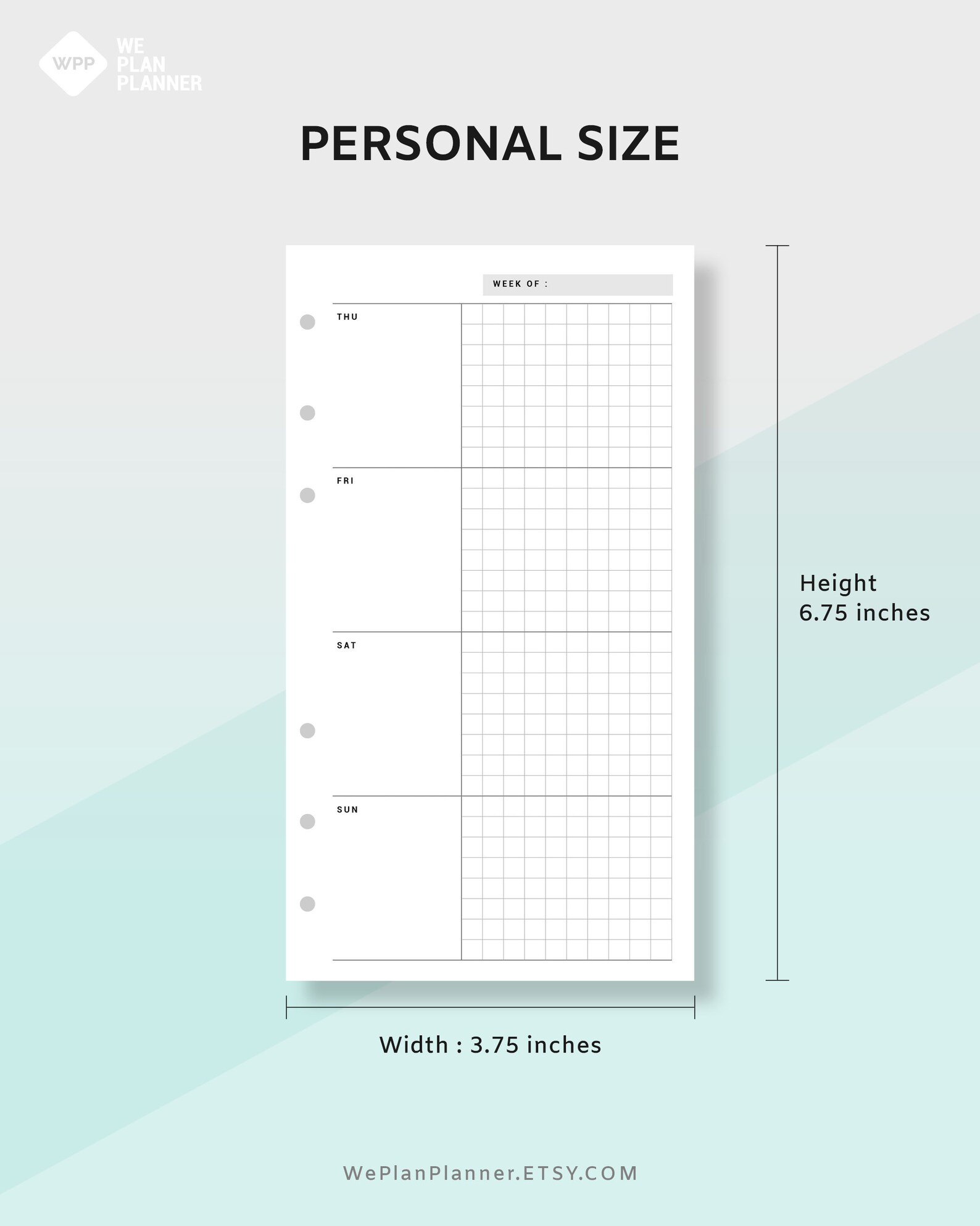 Printable Weekly Schedule Planner Inserts Fillable Week on 2 Page ...