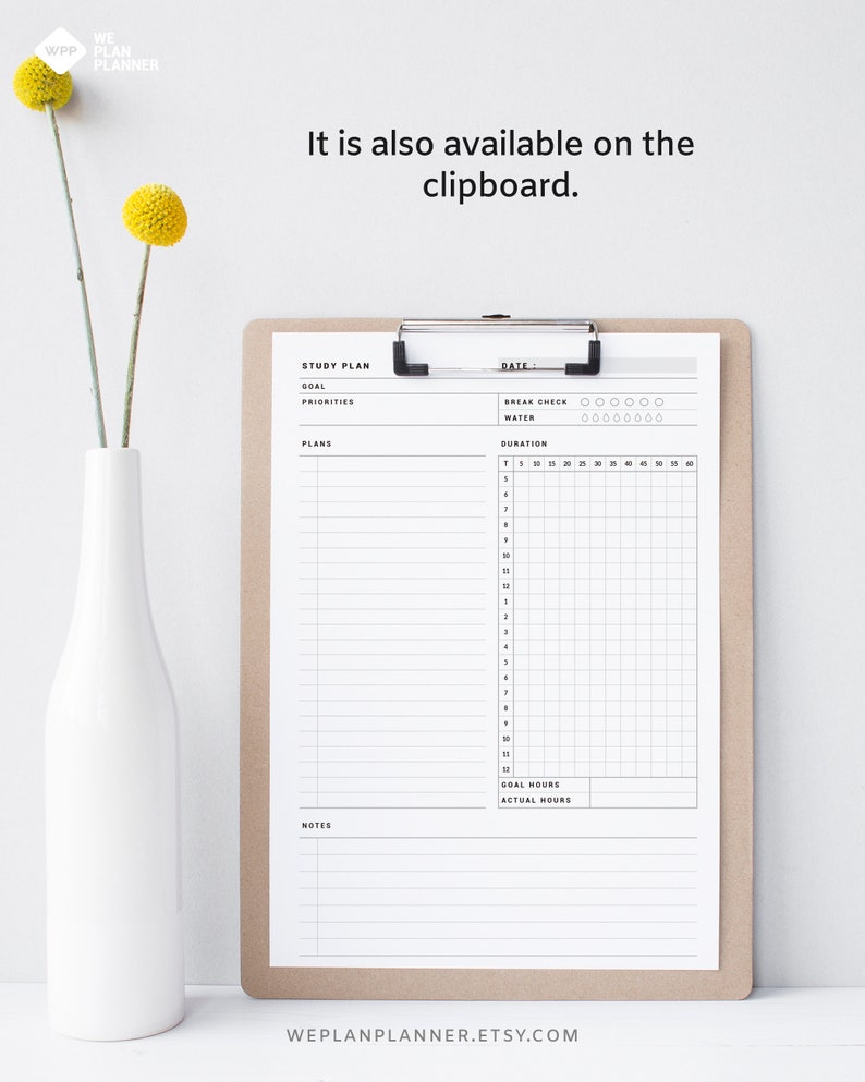 Student Planner Study Timetable Planner for Students a Home - Etsy