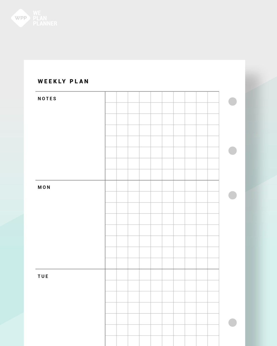 Printable Weekly Schedule Planner Inserts Fillable Week on 2 Page ...